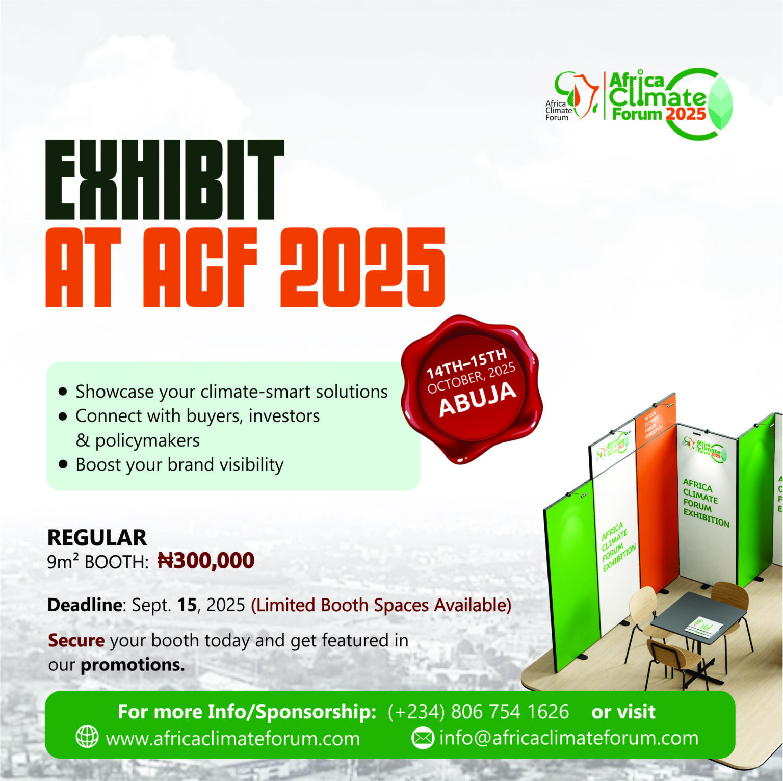 Booths - Africa Climate Forum - ACF